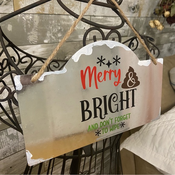 Hand Crafted | Holiday | Christmas Decor Signs Metal Funny Signs For ...